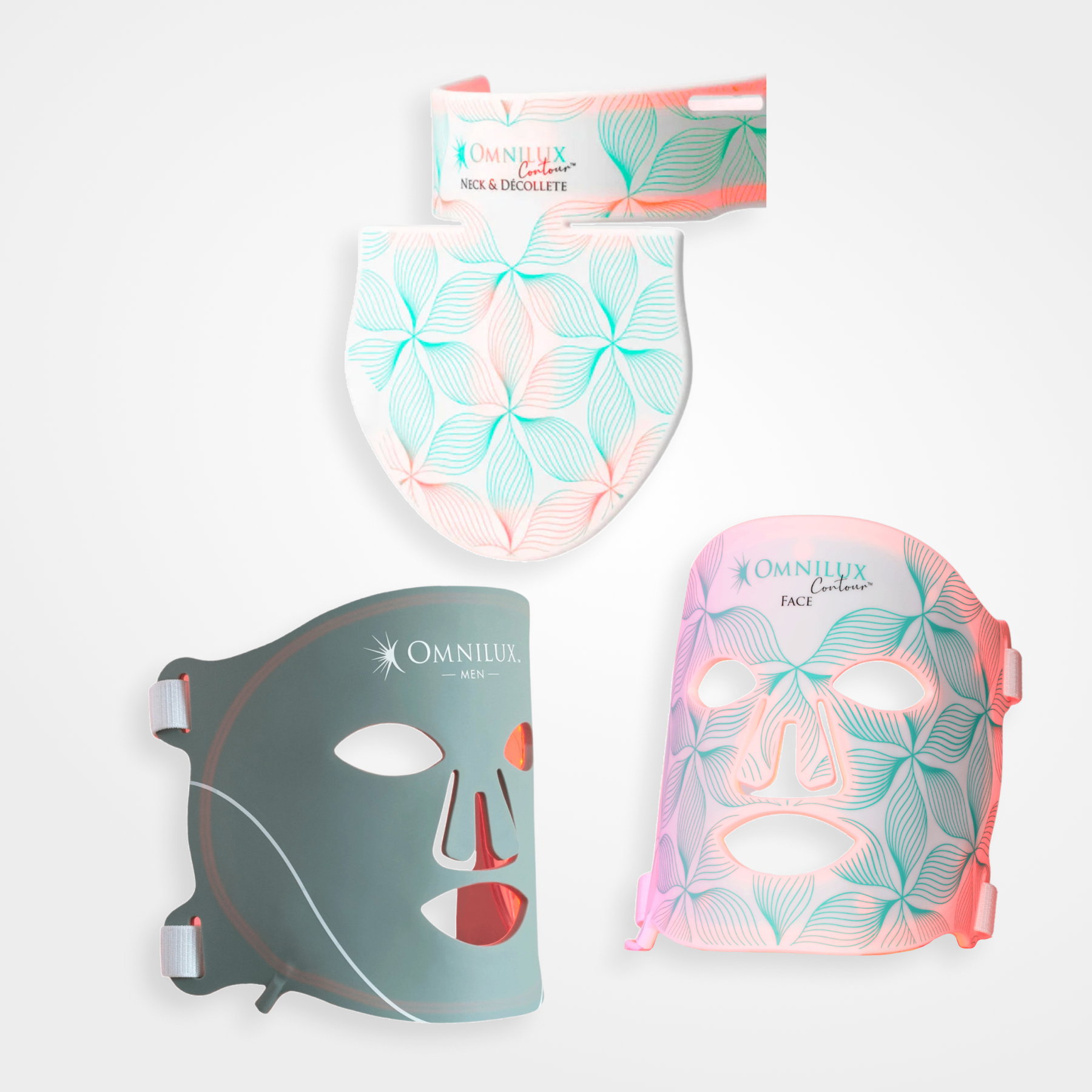 Omnilux Face, Men & Neck Bundle | LED Light Therapy