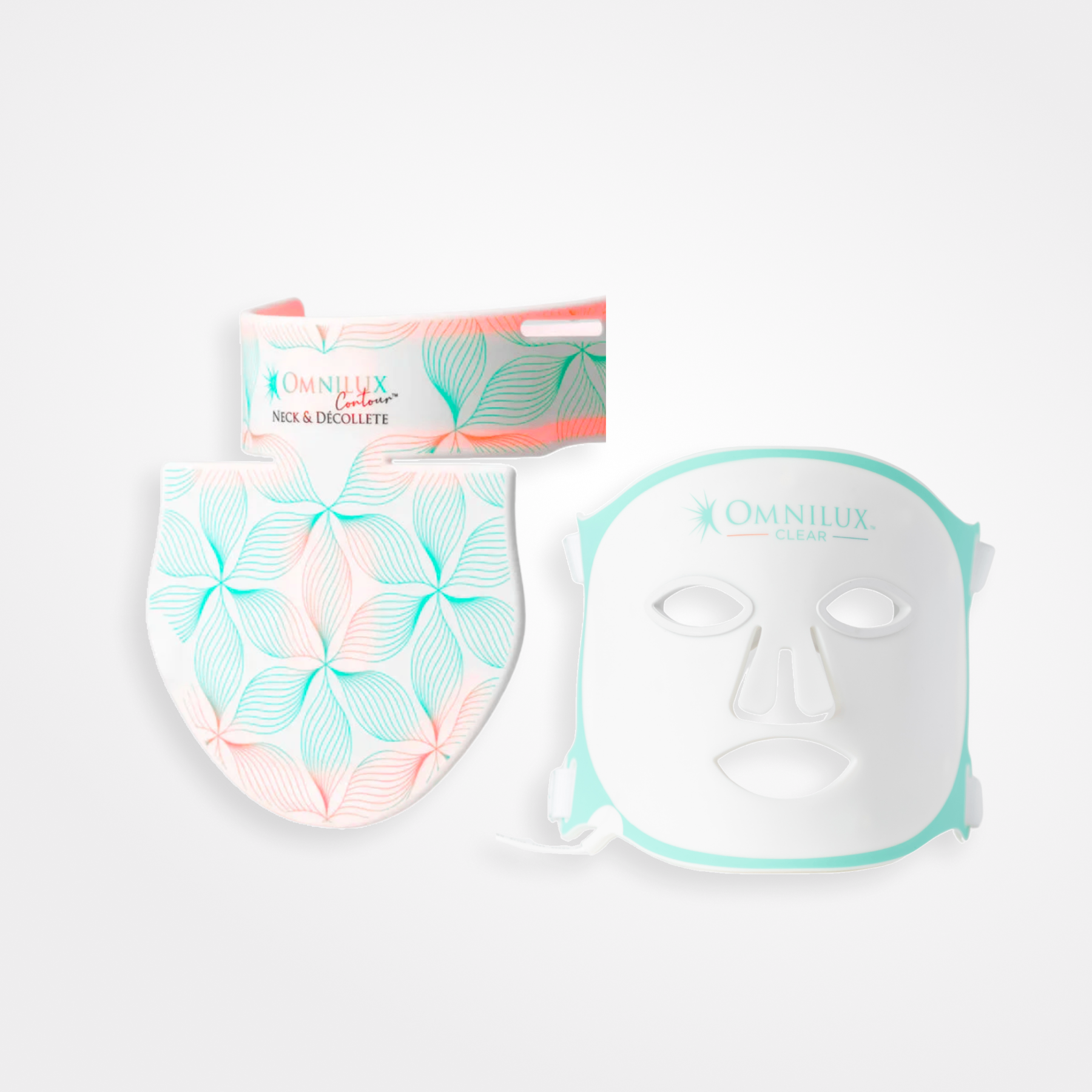 Omnilux Clear + Neck & Décolleté Bundle | LED Therapy for Acne & Neck