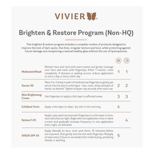 Vivier Brighten & Restore Program (Non-HQ) with Serum 30